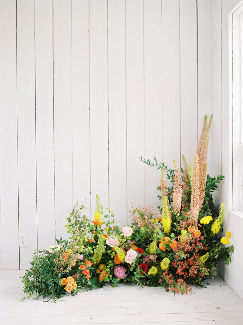Spring Styled Wedding Shoot with Warmth and Bold Colors thegathered.ca